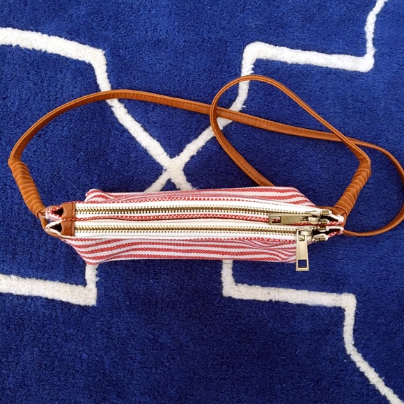 Sole Society | Bags | Nwot Sole Society Jax Red Stripe Crossbody Purse ...